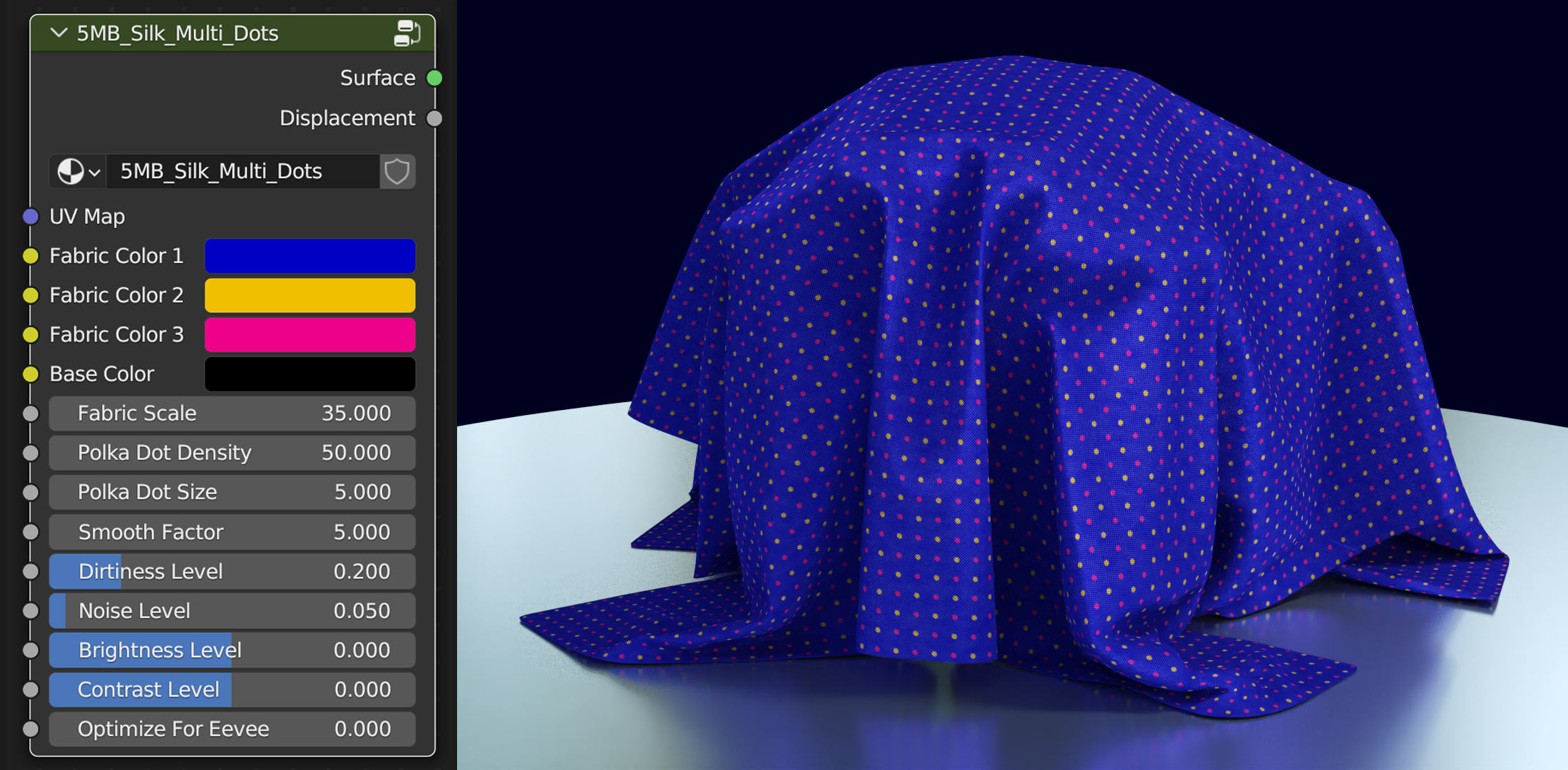 Procedural Cloth & Fabric Materials - Blender Market