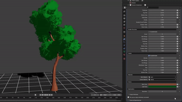 Simple Stylized Tree Generator - Blender Market