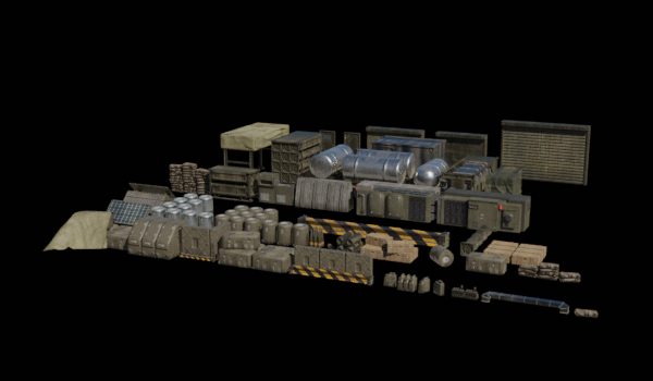 Grid Armada Military Base - Military Structures Kitbash Greeble Assets ...
