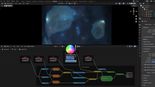 Nebula Generator Eevee/Cycles | BlenderNation Bazaar