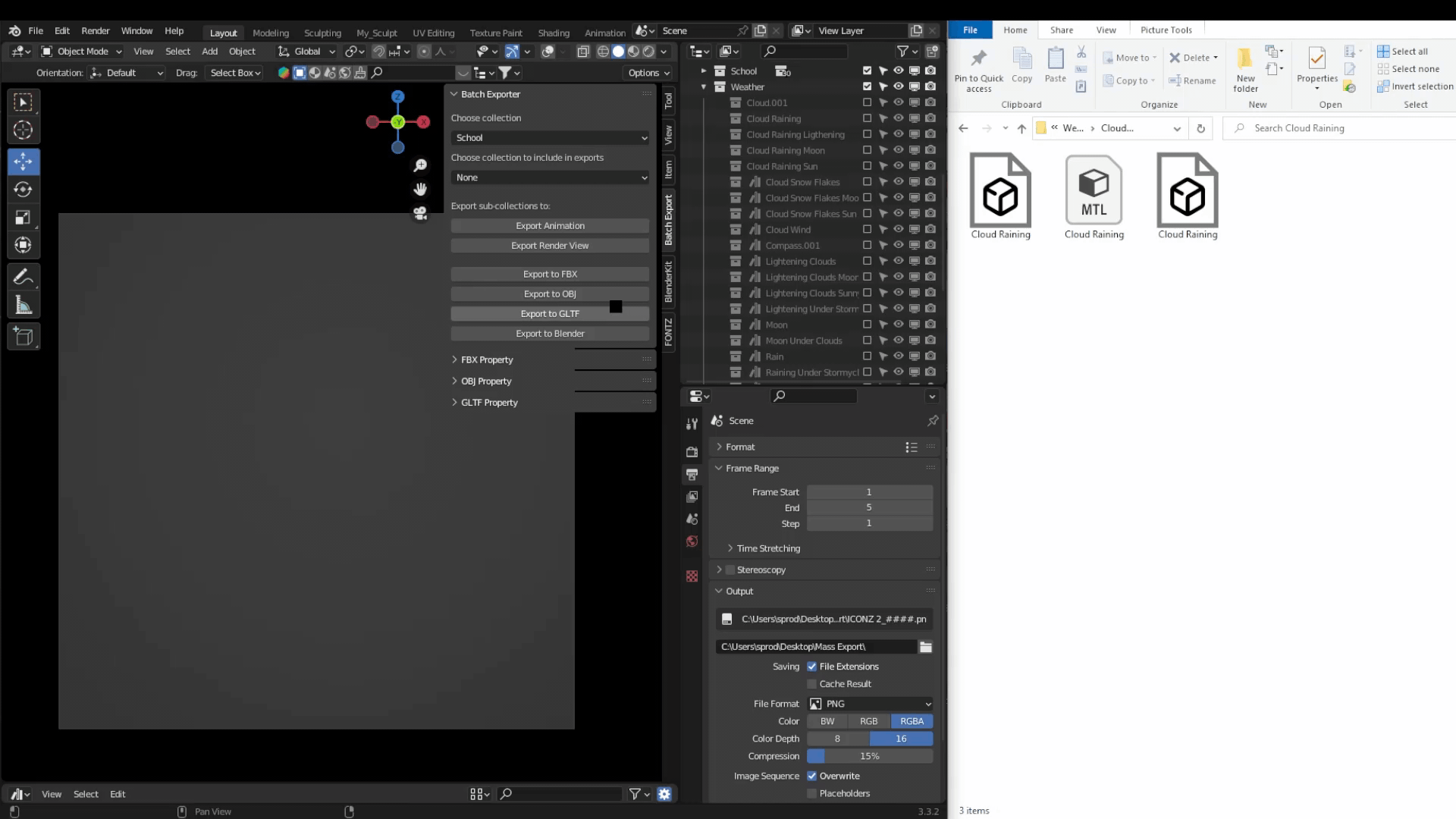 Mass Export 2 0 Export Thousand Objects In Seconds Blender Market