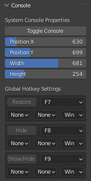 Blender System Console Controler Pro - Blender Market