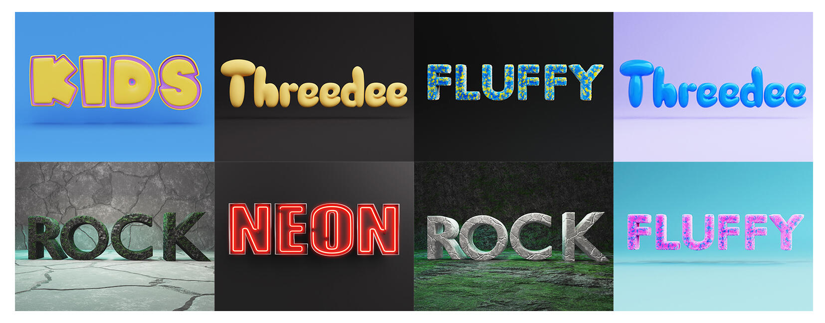 FONTZ - Various 3D fonts - Blender Market