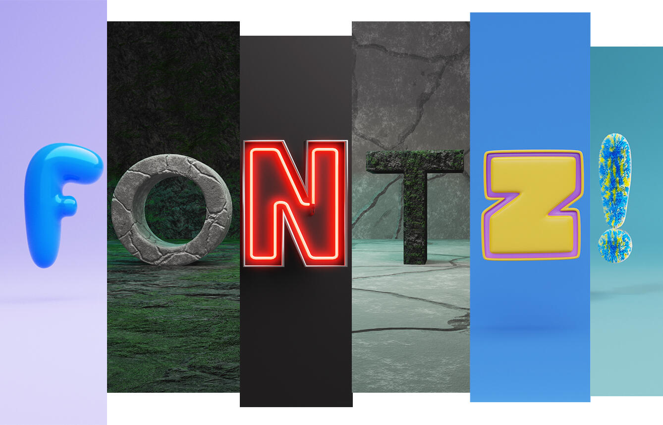 FONTZ - Various 3D fonts - Blender Market