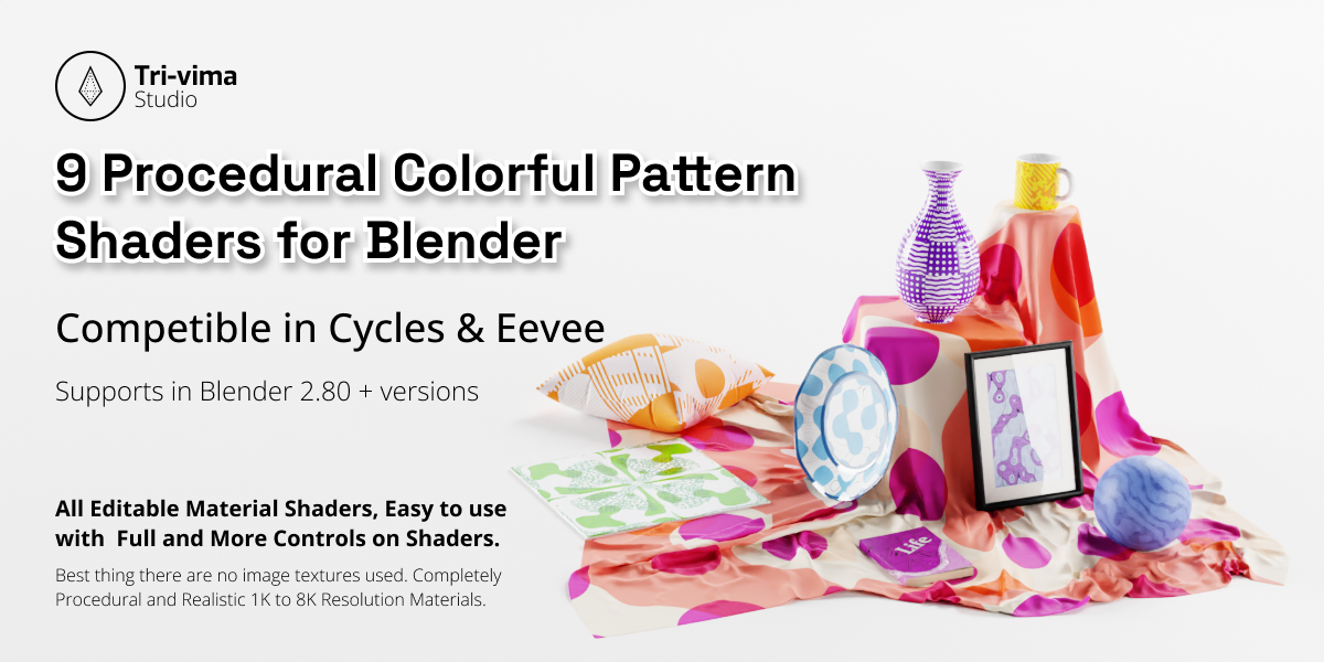 9 Procedural Colorful Pattern Shaders For Blender Blender Market 9865