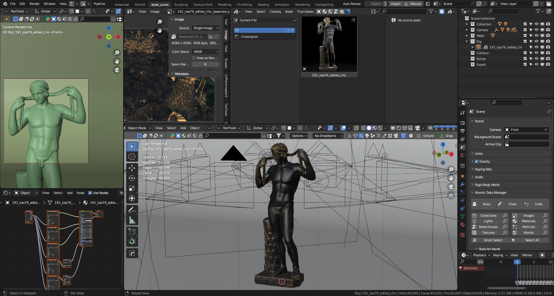 Famous Roman Statues Chic Collection 104 - Blender Market