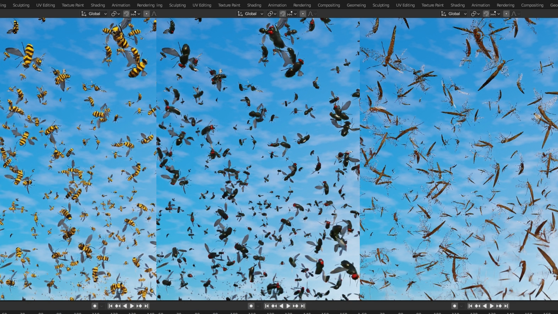 Fly Swarm Realistic Procedural Fly System Blender Geometry Nodes Blender Market
